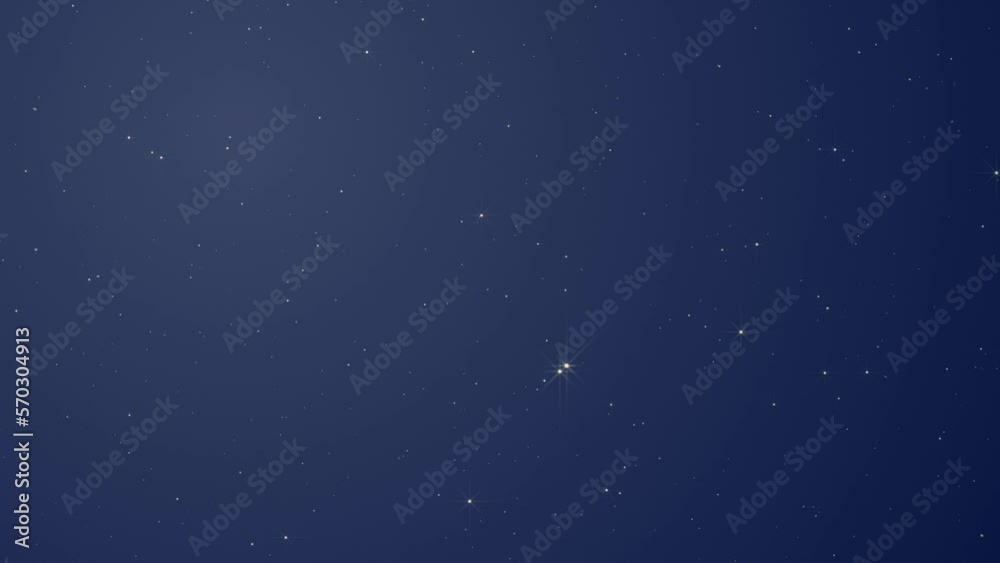 4K Video footage Motion of shinny stars animation on black background ...