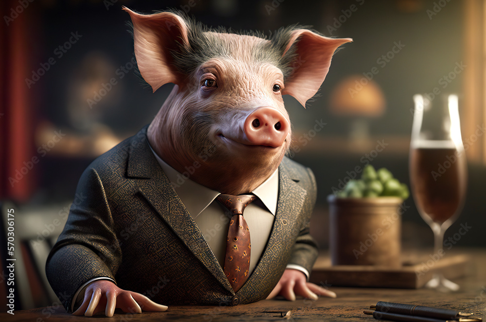 Real Pig In A Suit