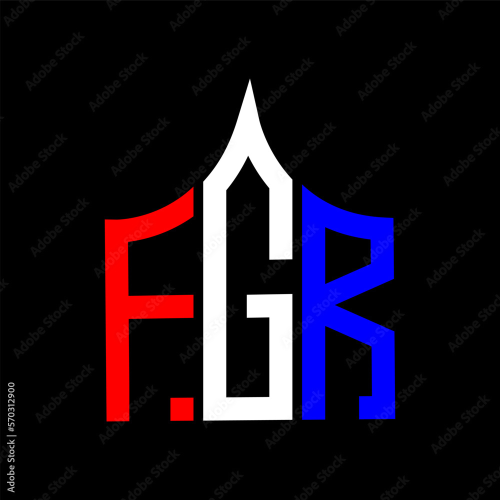 FGR letter logo design.FGR creative initial letter logo concept.FGR ...