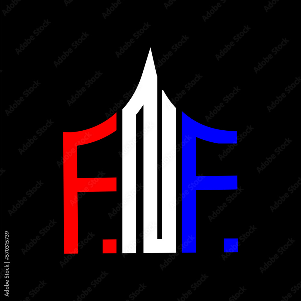 FNF letter logo design.FNF creative initial letter logo concept.FNF ...