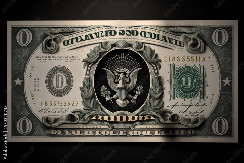 one dollar bill fake Stock Illustration | Adobe Stock
