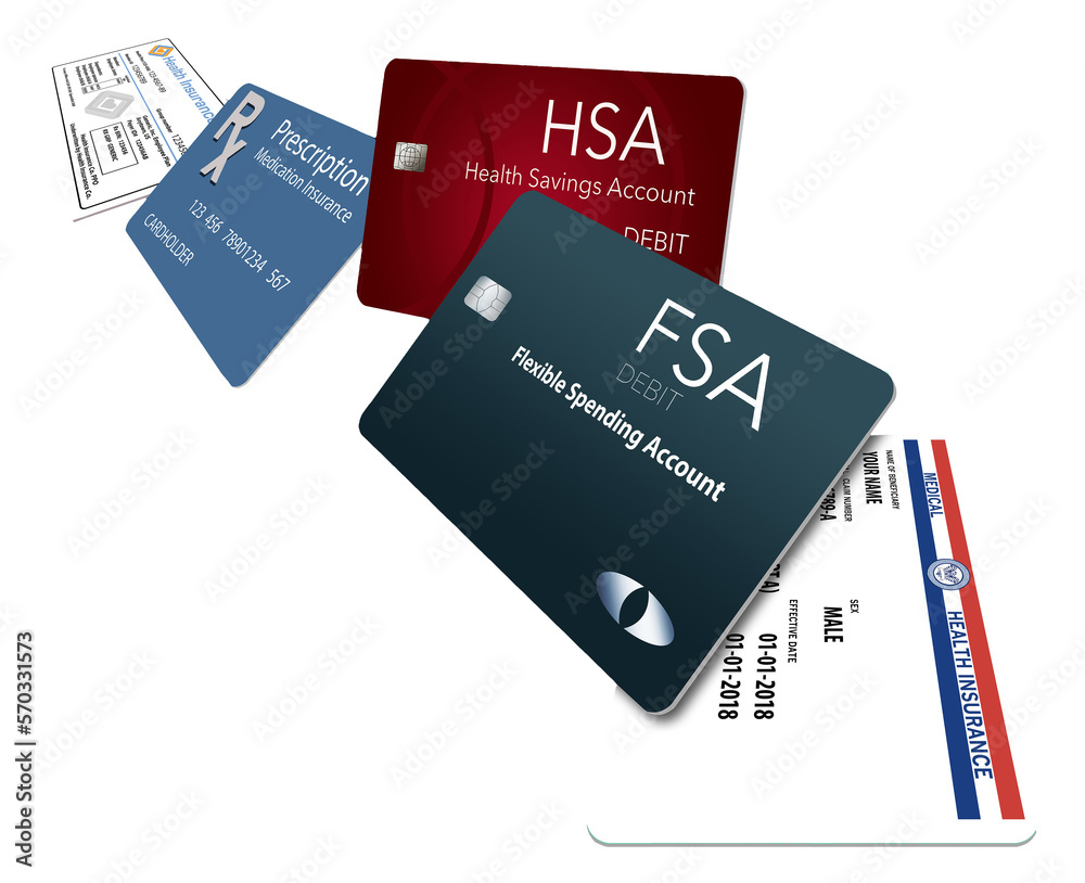 Here is an illustration with five of the healthcare insurance cards you ...