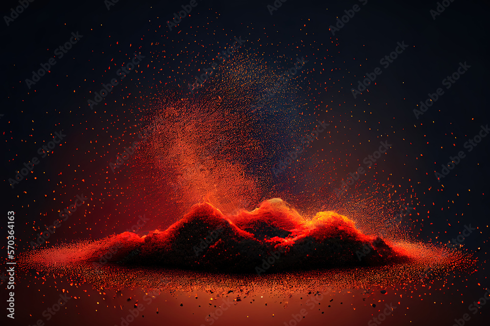 Amazing Fire embers particles over color background, Fire sparks ...