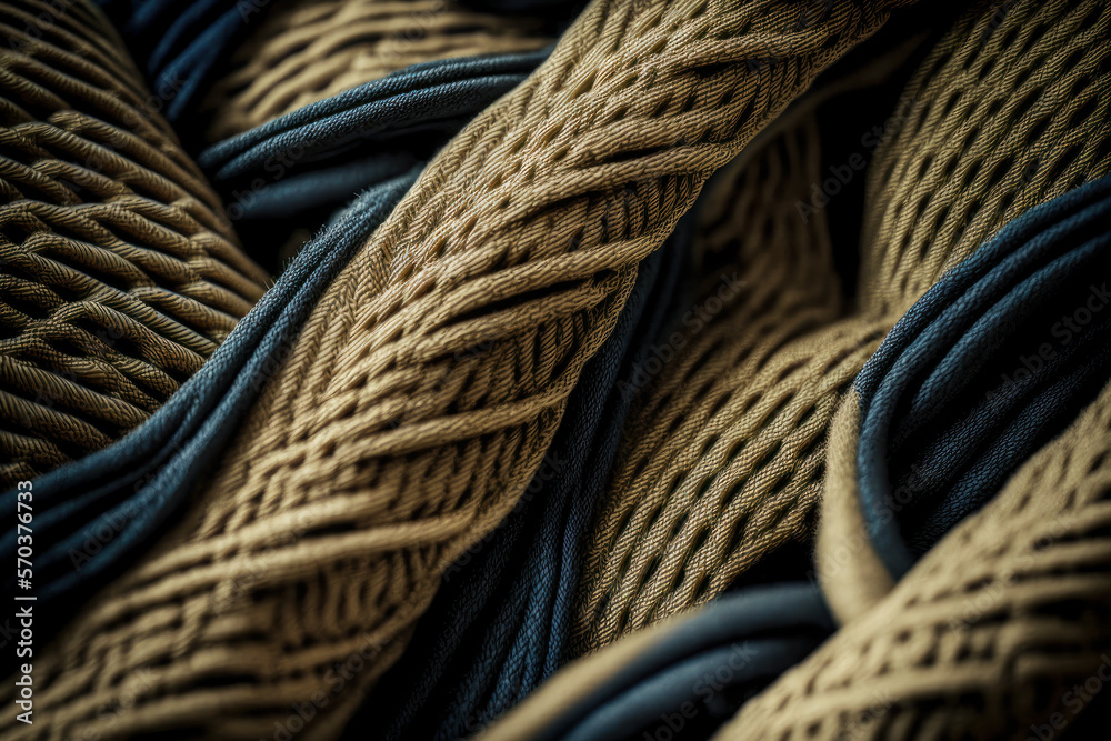 Textura de cuerda super detallado, creada con IA generativa Stock ...
