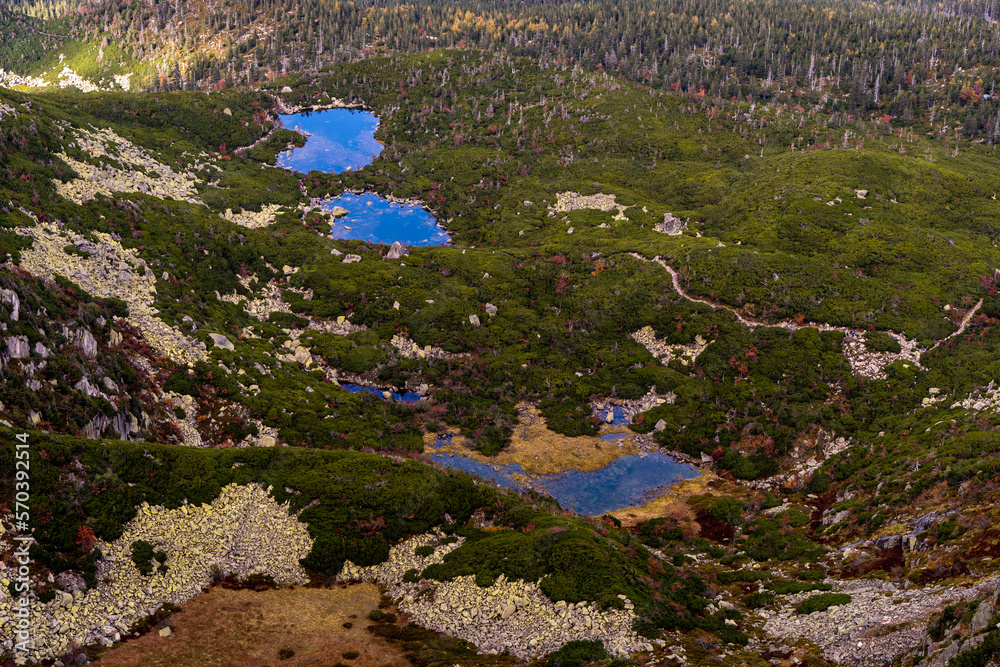 Sudety, Karkonosze, Śnieżka, Czechy, Polska, góry, jeziora, lasy ...