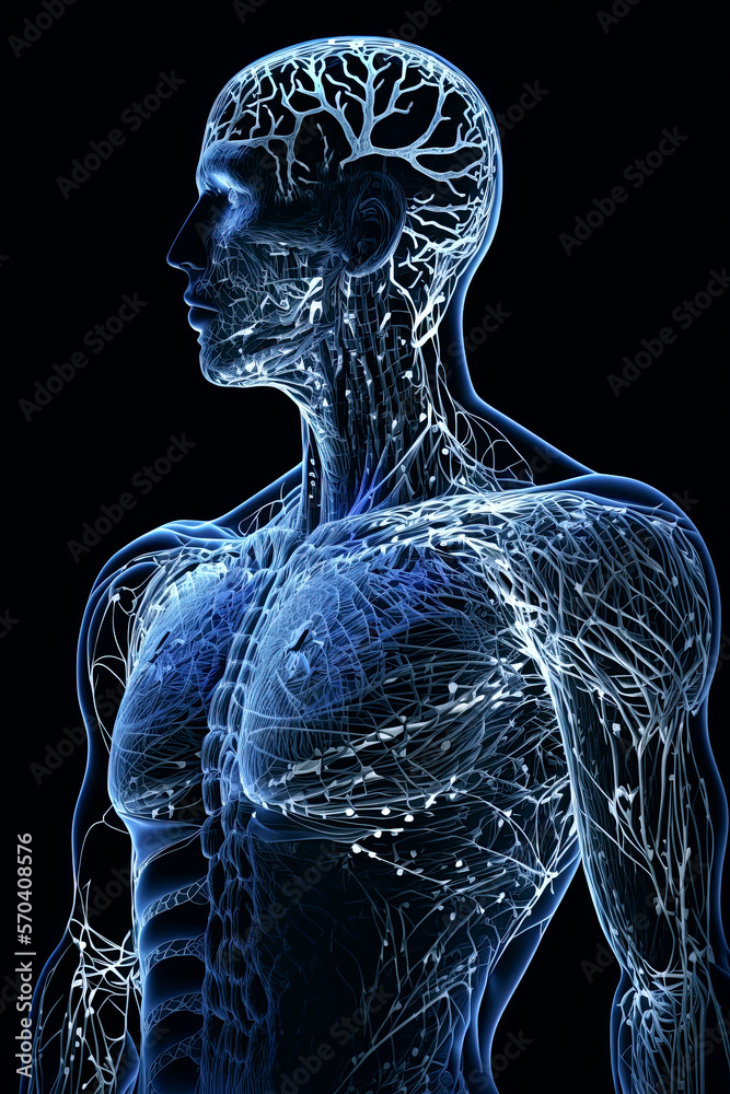 diagram of the humanoid cyborg body and artificial intelligence ...