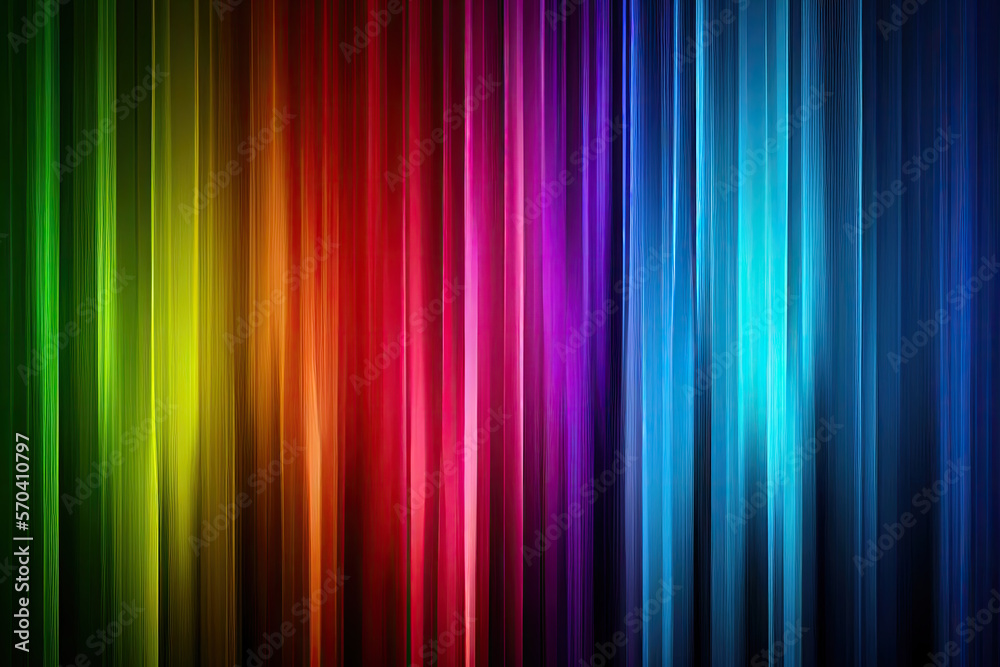 Colorful spectrum rainbow vertical lines - AI Generated Stock ...