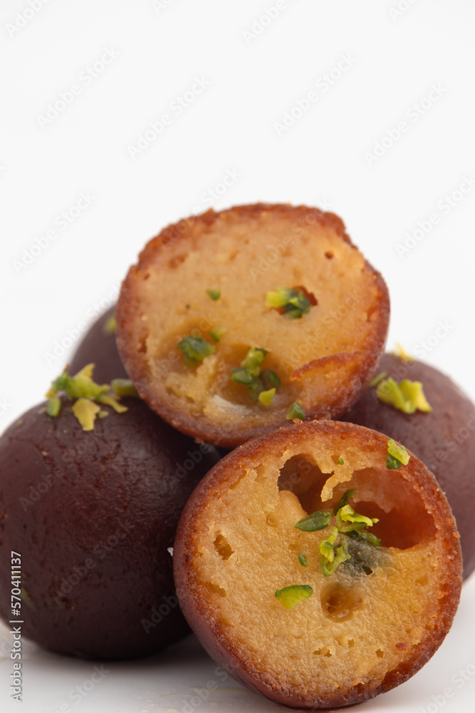 Traditional Ball Shaped Mithai Kala Jamun Or Dark Black Gulab Jamun ...