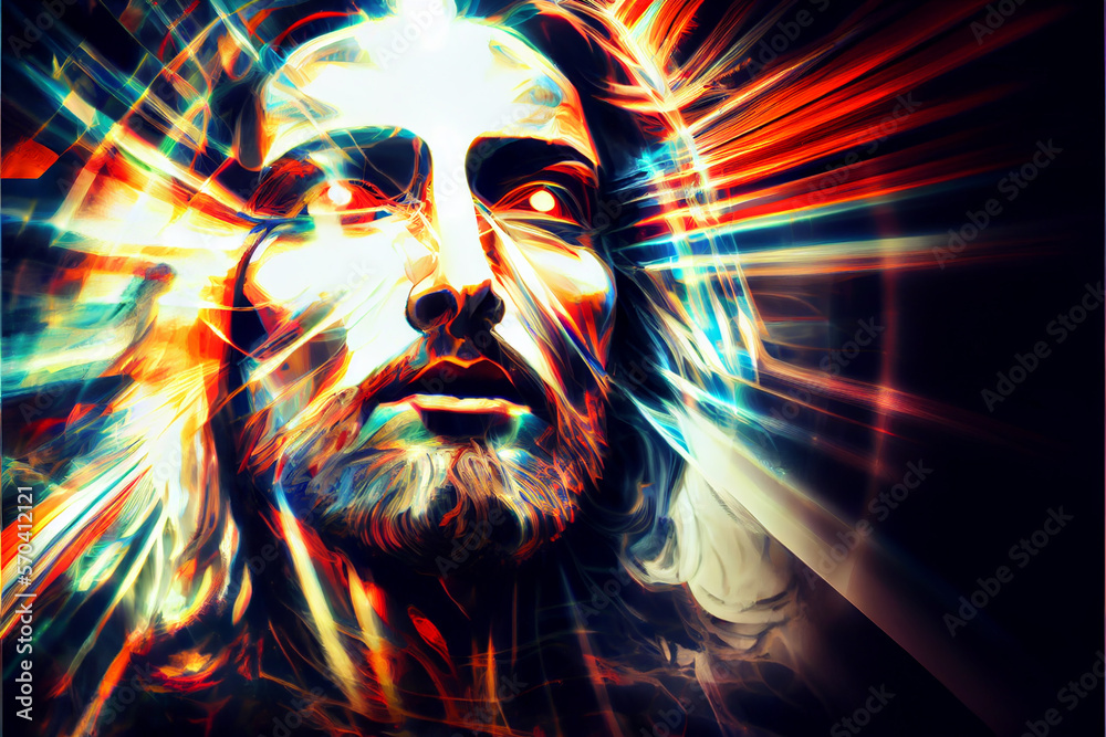 Very modern version of christ consciousness, ray of light - Generative ... Very modern version of christ consciousness, ray of light - Generative ...