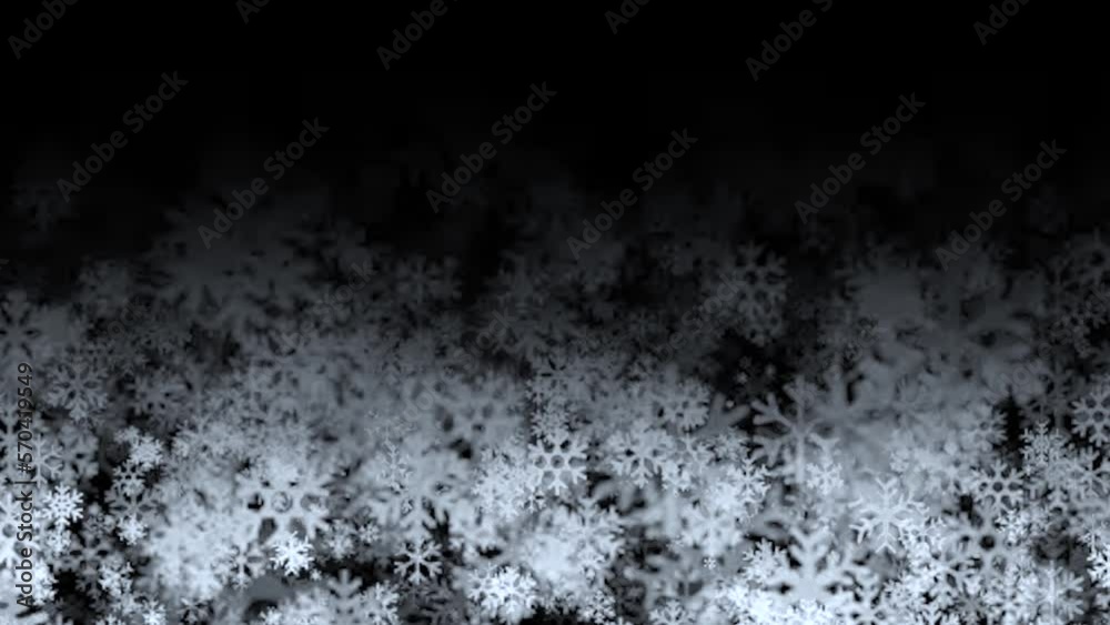 snowfall overlay, black background - winter, slowly falling snow effect ...