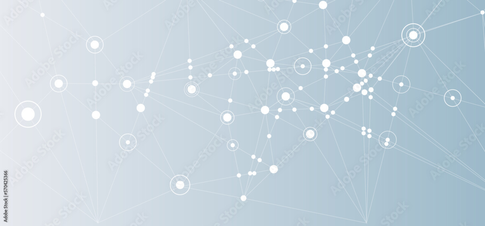 Network background. Connections with points, lines, and people icons ...