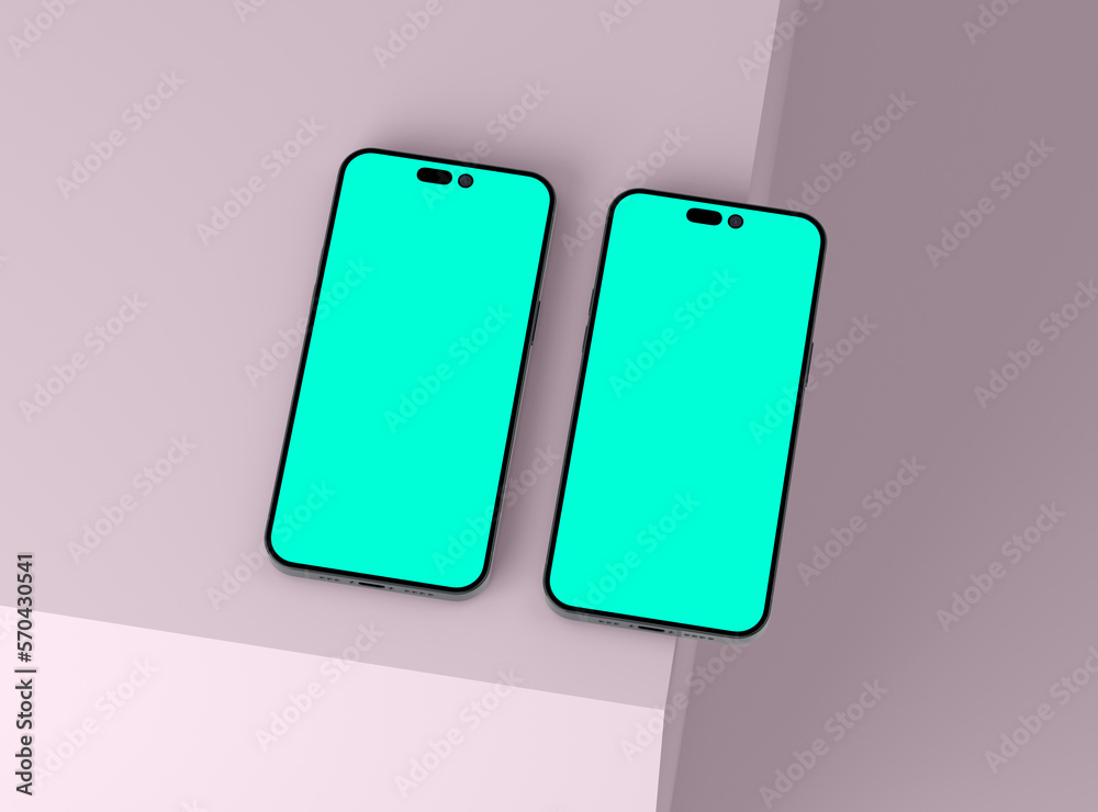 Render of realistic smartphones for application and mobile website ...
