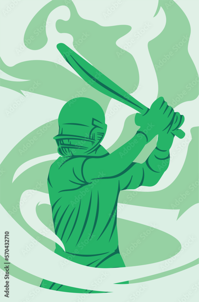 4 four and 6 sixer, art, ball, batsman, batsman vector, bowler vector ...