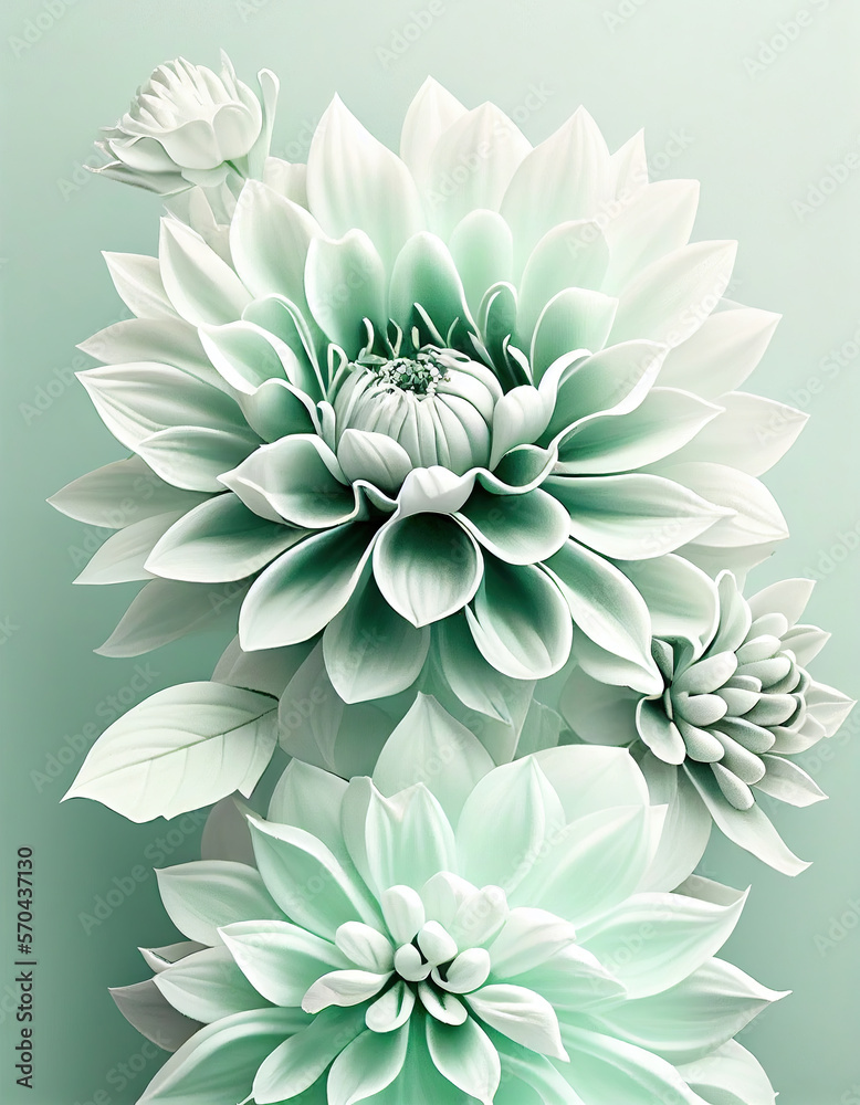 Beautiful White Flower Illustration For Weddings, Cards, Logos ...