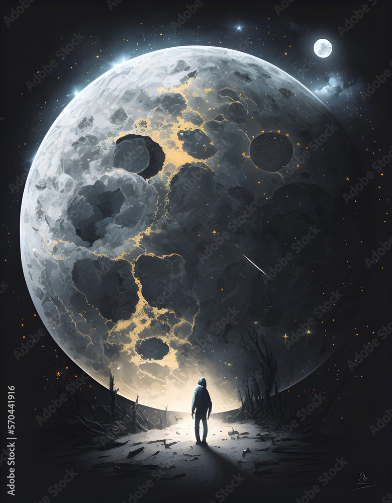 Illuminating the celestial splendor of the moon and stars with a ...