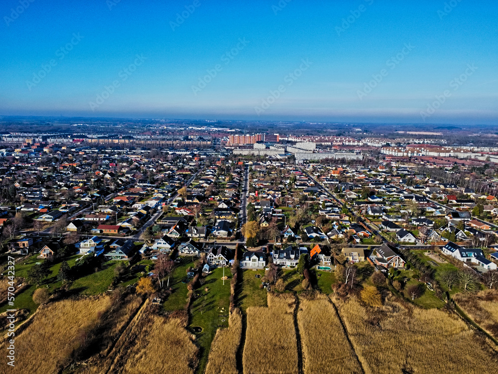 A Stunning Aerial Perspective of Ishøj, Denmark - Showcasing the Town's ...