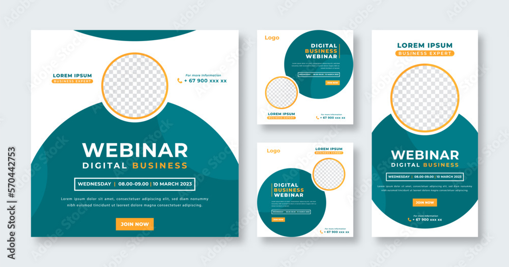 Webinar Digital Business Conference Social Media Post for Online ...