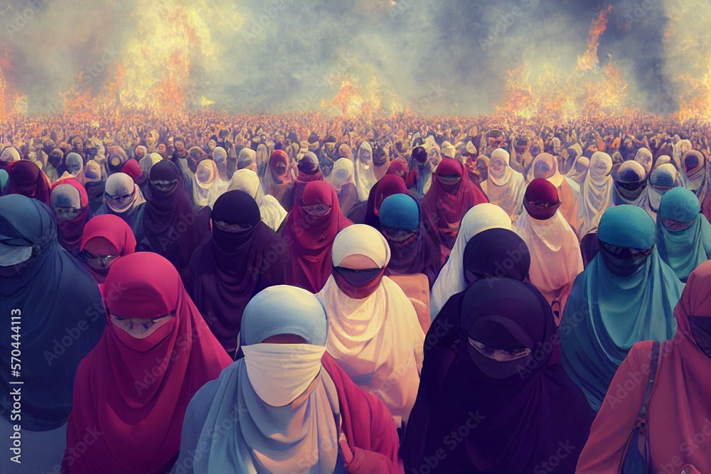 Iranian Women Protesting After The Death Of Mahsa Amini Protests And