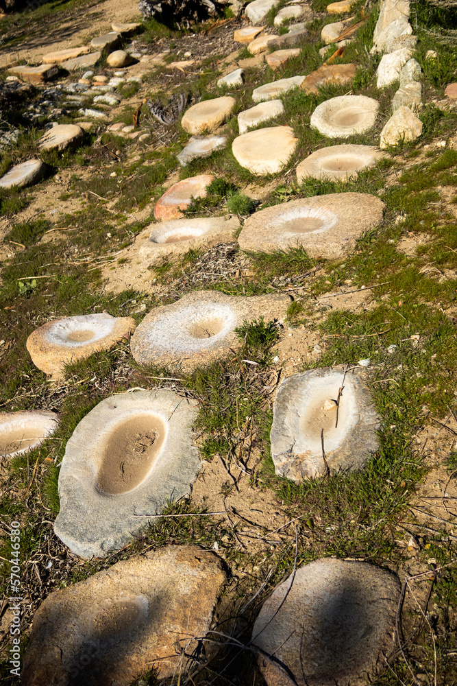 Stone Manos and Matates used by Native American Tribes to Grind Grain ...