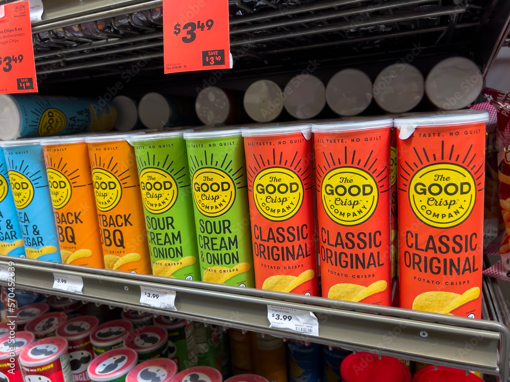 Mill Creek, WA USA - circa November 2022: Close up view of The Good ...