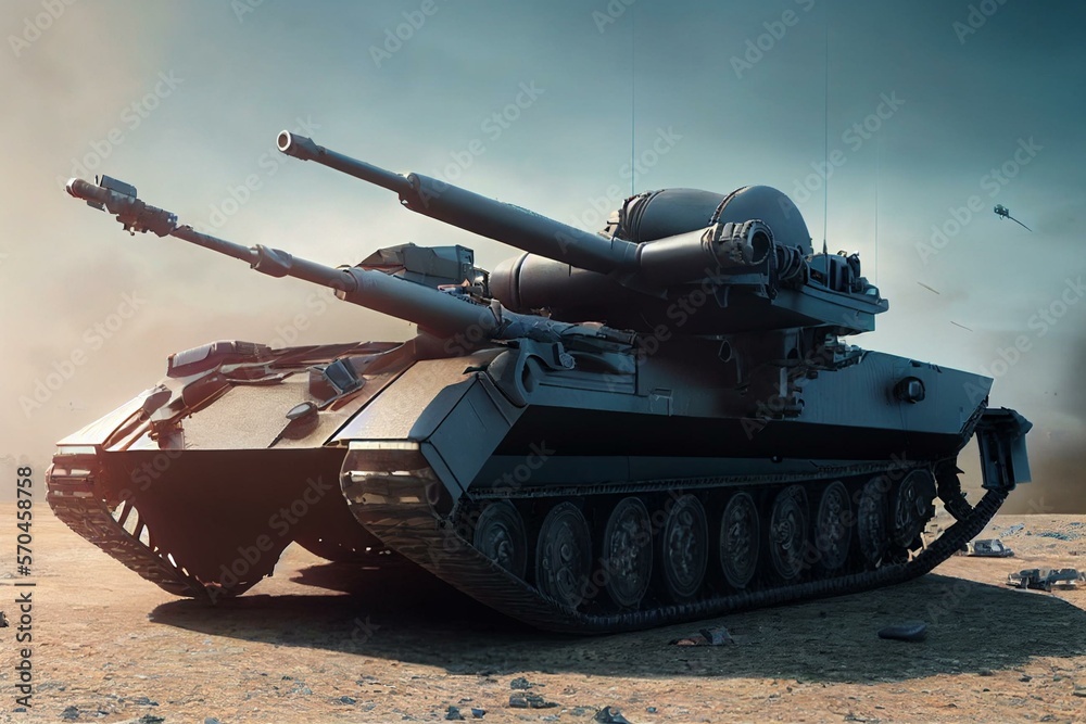 British army Challenger CRARRV tank recovery vehicle with crane arm ...