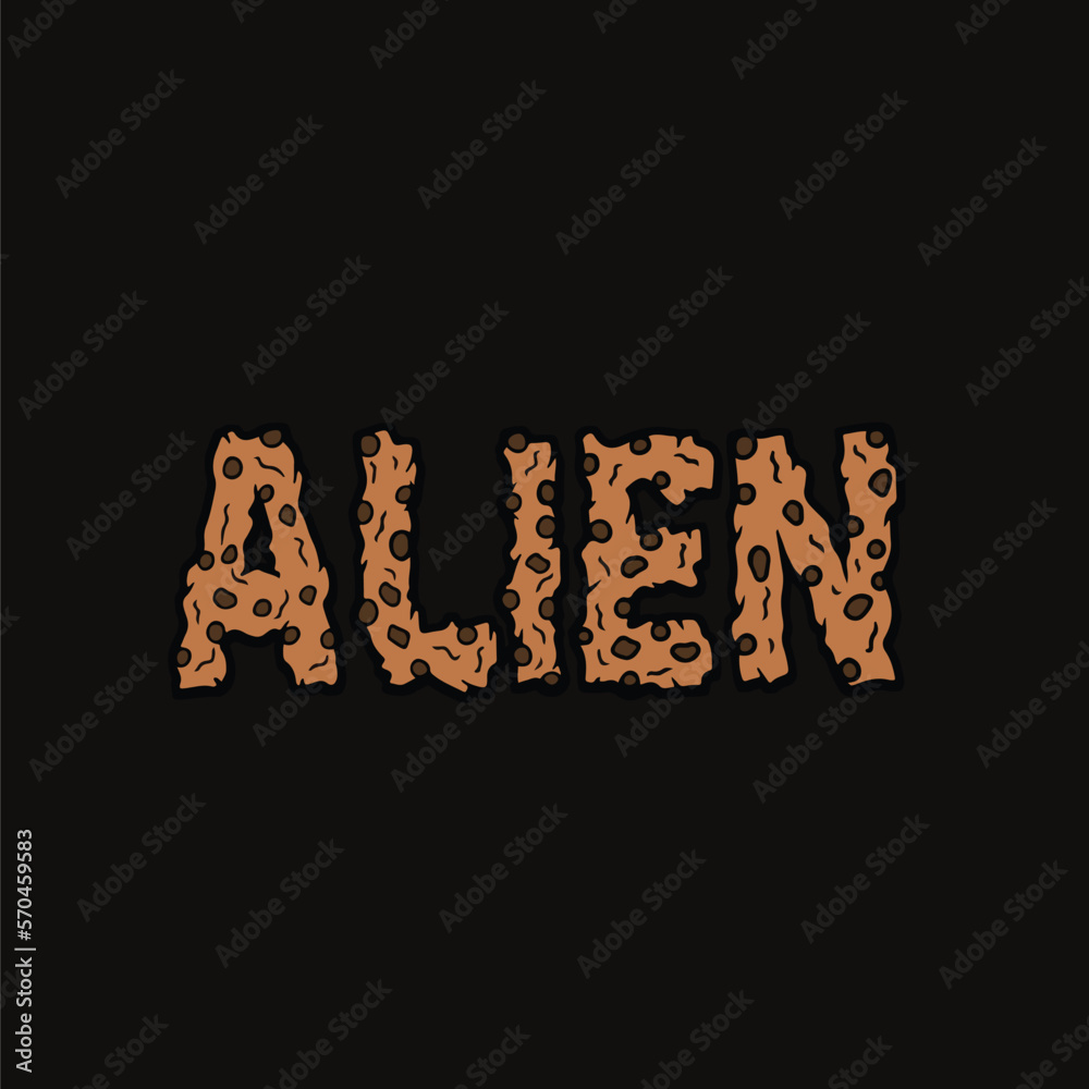 alien word text letter form cookie cake donut oil wax nug weed vector ...