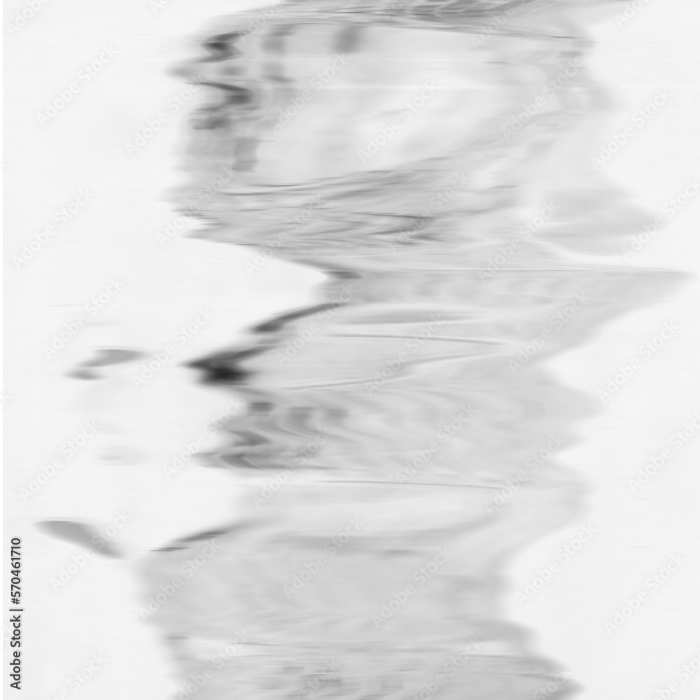 Horizontal distortion of broken video image on black background, VHS ...