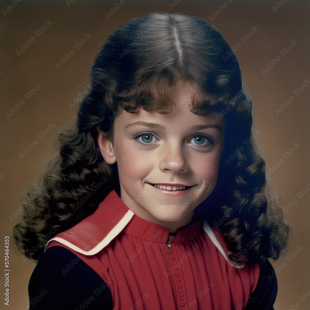 Cute and Nerdy 1980s Elementary School Year Book Photos, AI Generated ...