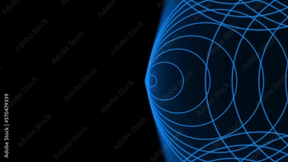 Radio wave.Sound wave background. Radio station signal. Abstract ...