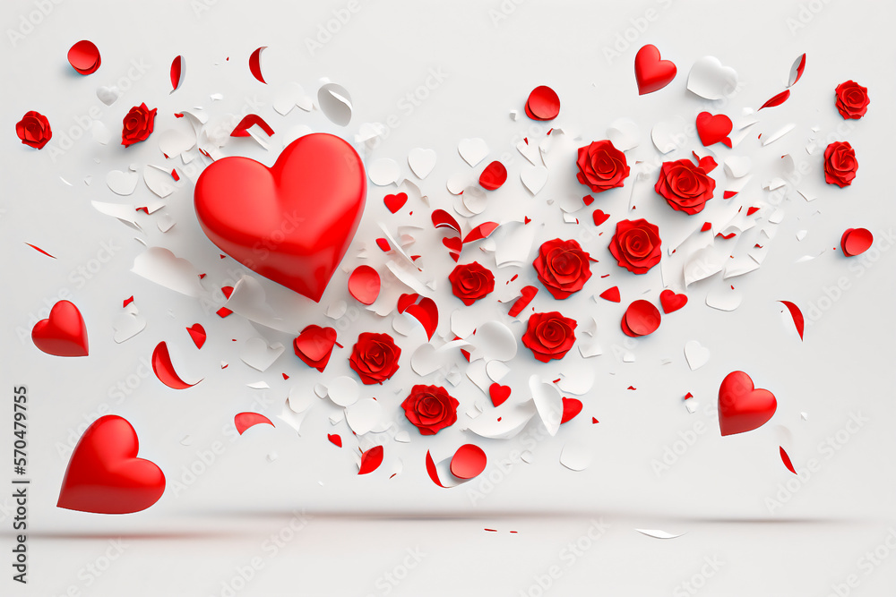 heart background white background Stock Illustration | Adobe Stock