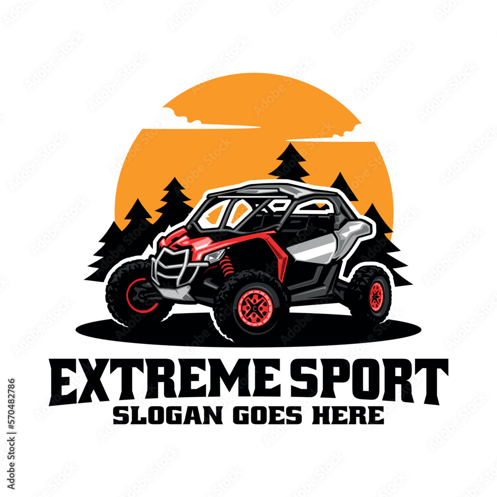 off road adventure atv utv buggy logo vector Stock Vector | Adobe Stock