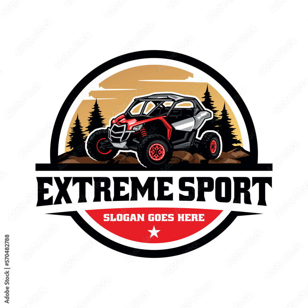 off road adventure atv utv buggy logo vector Stock Vector | Adobe Stock