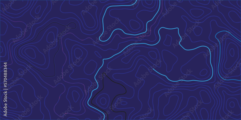 Vecteur Stock Topographic map lines background. Topographic map ...