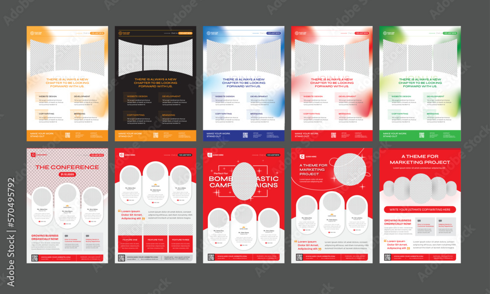 A pack of 10 Below The Line (BTL) A4 Campaign Poster, Flyer, Brochures ...