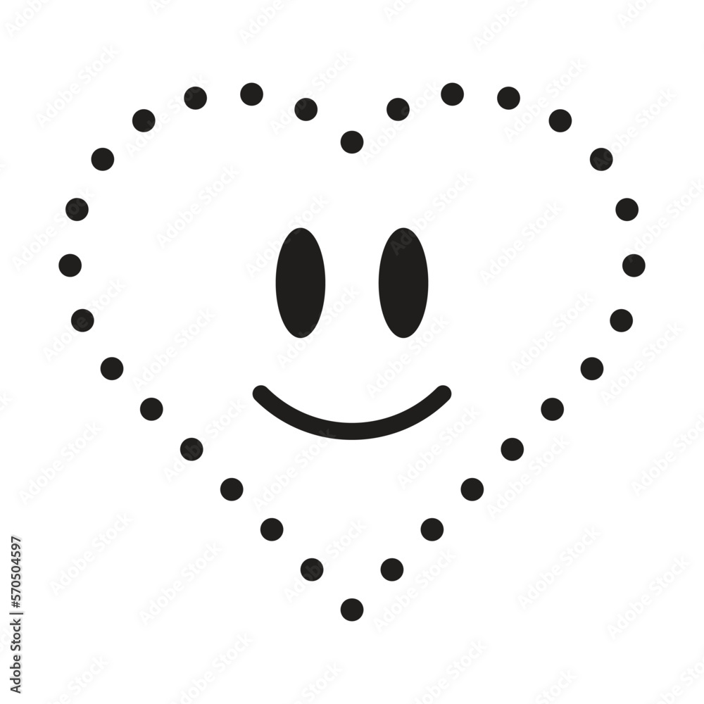 Dotted heart shape for tracing lines for preschool and kindergarten ...
