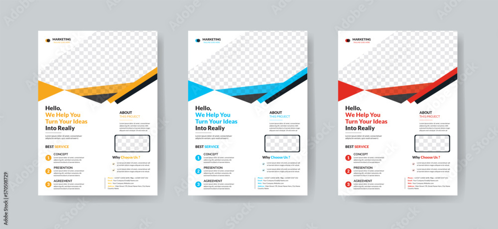 Corporate business digital poster flyer pamphlet brochure cover design ...