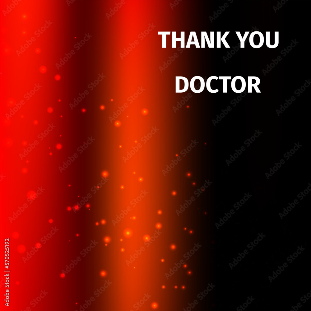 thank you doctor. Geometric design suitable for greeting card poster ...