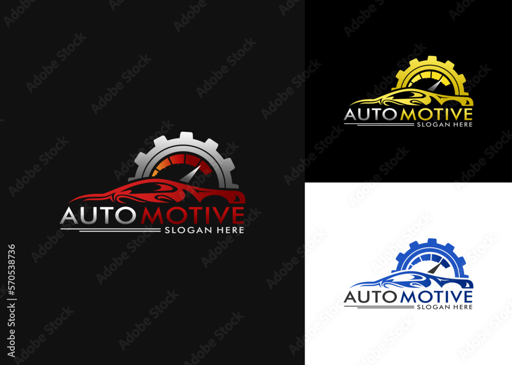 Car Garage Premium Concept Logo Design, Auto speed logo vector ...