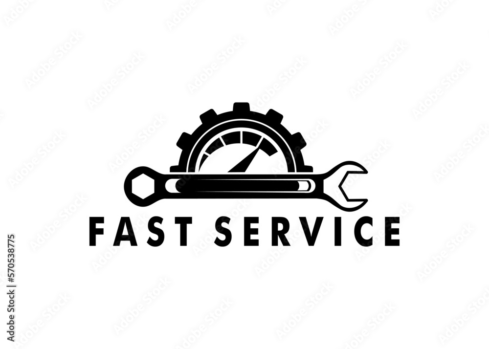 Fast service logo designs, repair logo template vector Stock Vector ...