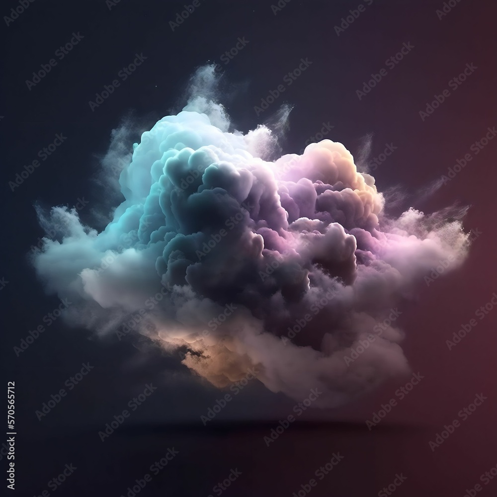 Sky Canvas: A Stunning and Dynamic Background with Colorful Fluffy ...