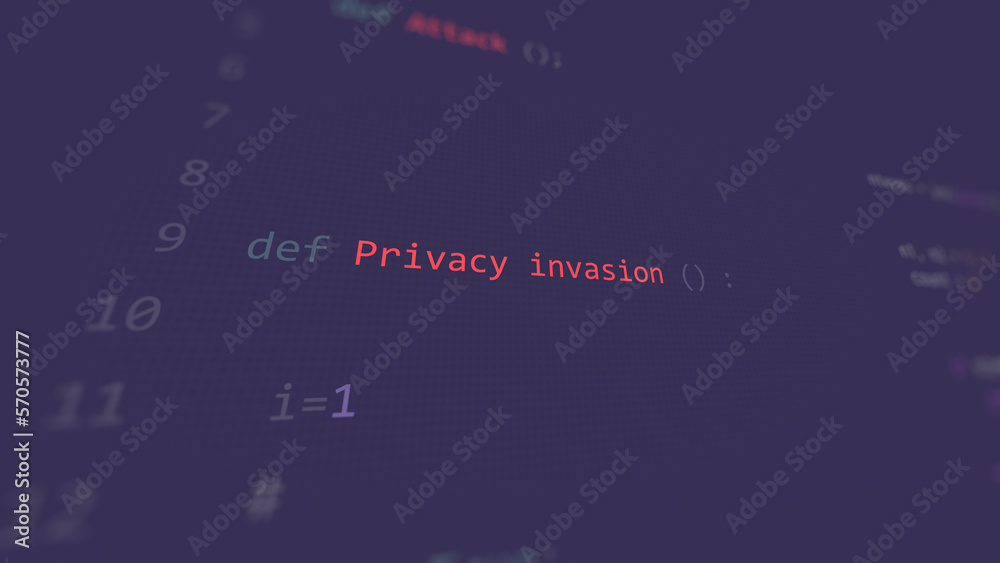 Cyber attack Privacy invasion vunerability in text ascii art style ...