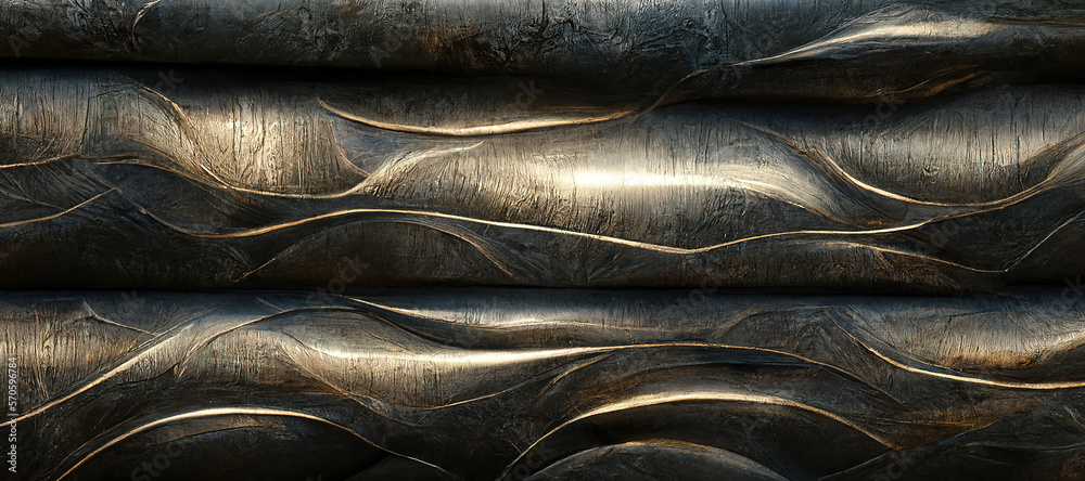 wavy iron zinc texture background with Generative AI Technology Stock ...
