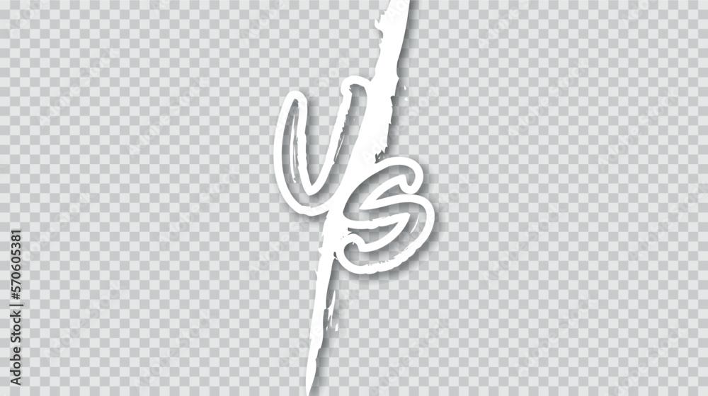 Vs screen. Blue and red abstract versus background. Torn paper design ...