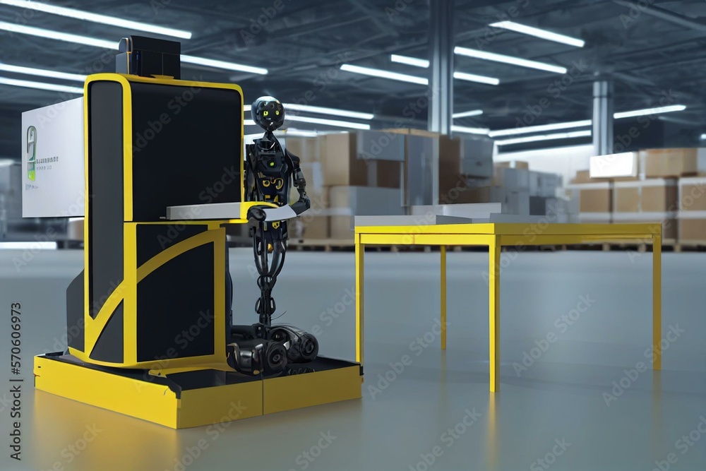Illustrazione Stock Future Technology 3D Concept smart warehouse ... Illustrazione Stock Future Technology 3D Concept smart warehouse ...