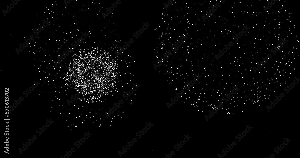 Firework on transparent background. (Loop 4K) Stock-Video | Adobe Stock