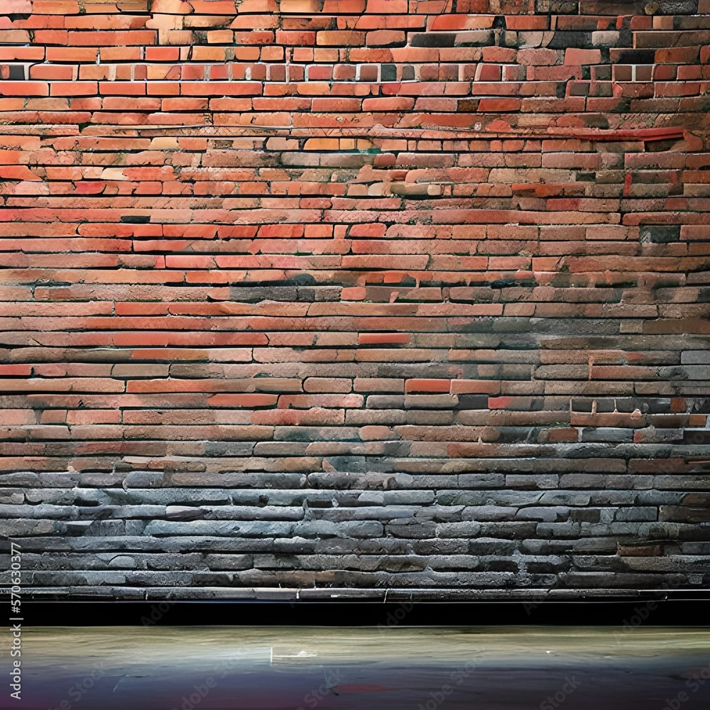 Brick Wall Backdrop Stock Illustration | Adobe Stock