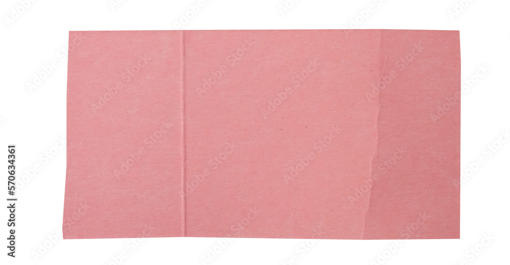 Pink paper piece on transparent background. Png paper. Stock Photo ...