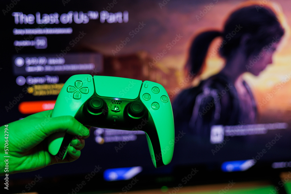 PlayStation 5 Sony reveals PS5 console and games. Dualsense controller ...