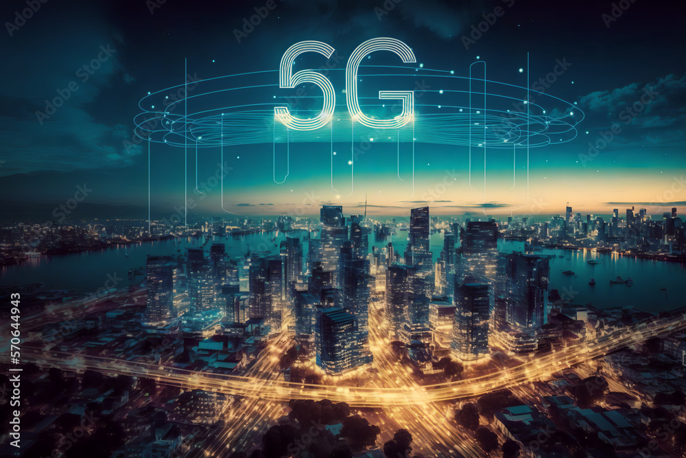 Experience a futuristic city where technology and communication ...