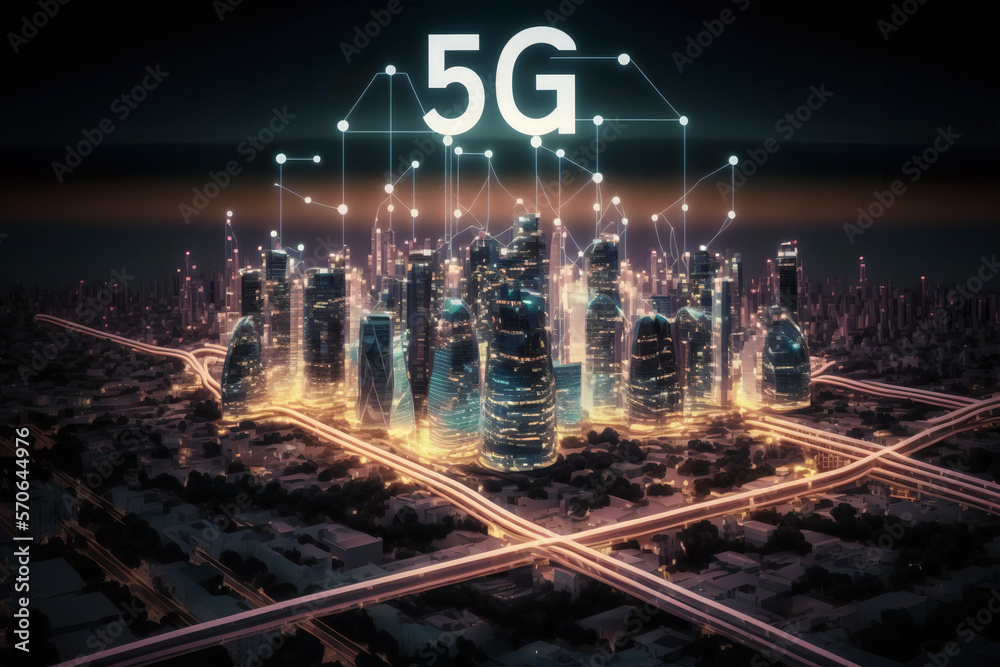 Experience a futuristic city where technology and communication ...